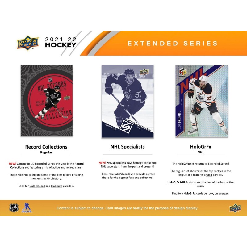 2021-22 Upper Deck Extended Series Hockey Hobby Box