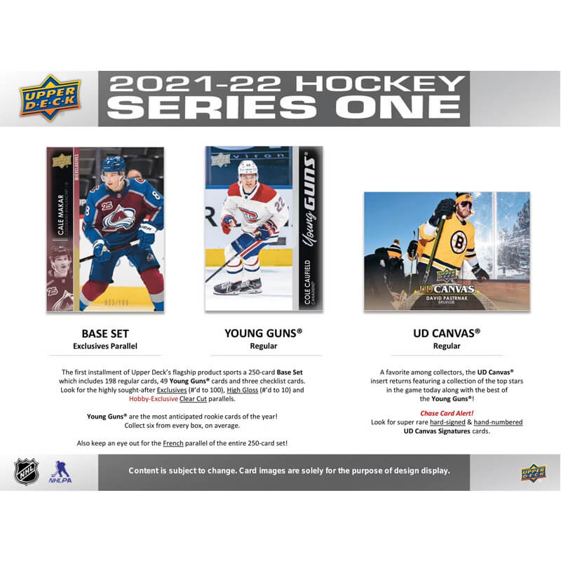 2021-22 Upper Deck Series 1 Hockey Hobby Box