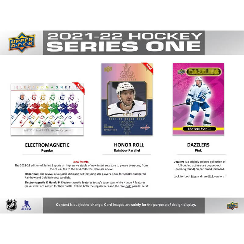 2021-22 Upper Deck Series 1 Hockey Hobby Box